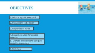 hydrotherapy- aquatic exercise- physiotherapy | PPTX
