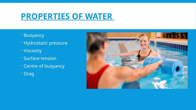 hydrotherapy- aquatic exercise- physiotherapy | PPTX | Physical Therapy ...