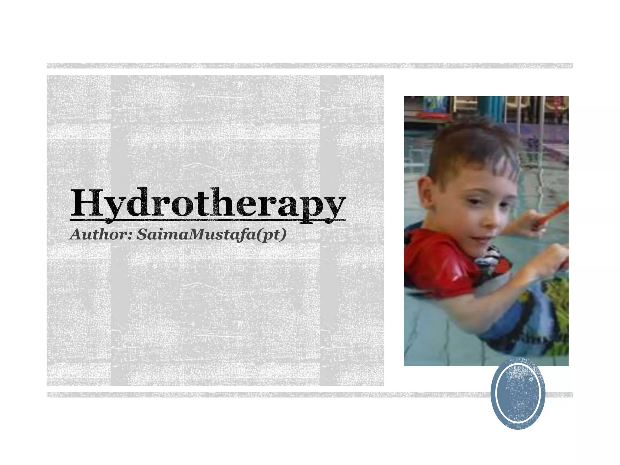 Hydrotherapy | PPTX