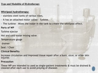 Hydrotherapy | PPTX