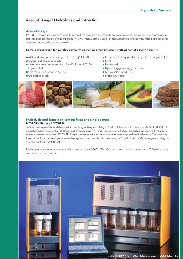 Hydrotherm replace the mojonnier method