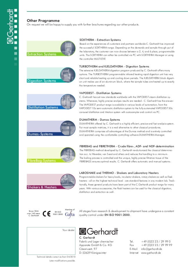 Hydrotherm replace the mojonnier method