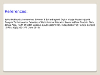 Hydrothermal alteration zones | PPTX