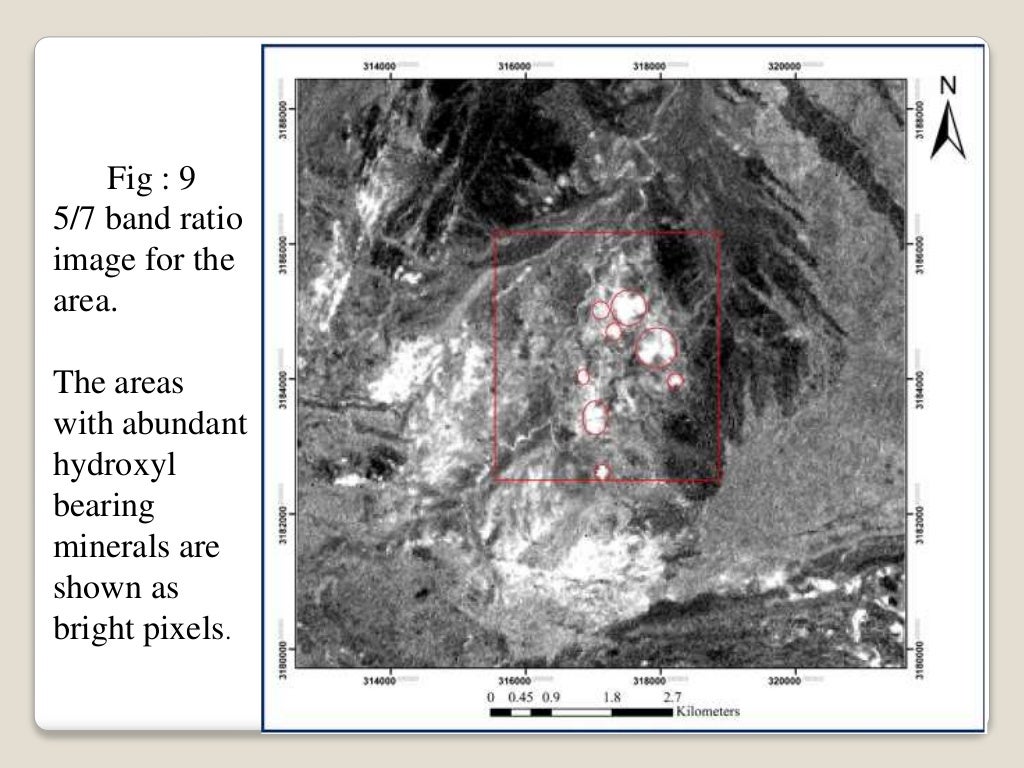 Hydrothermal alteration zones