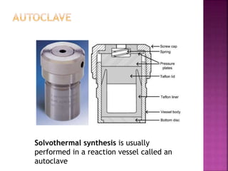 Hydrothermal &solvothermal methods jeyakiruba | PPTX