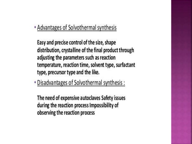 Hydrothermal &solvothermal methods jeyakiruba | PPTX