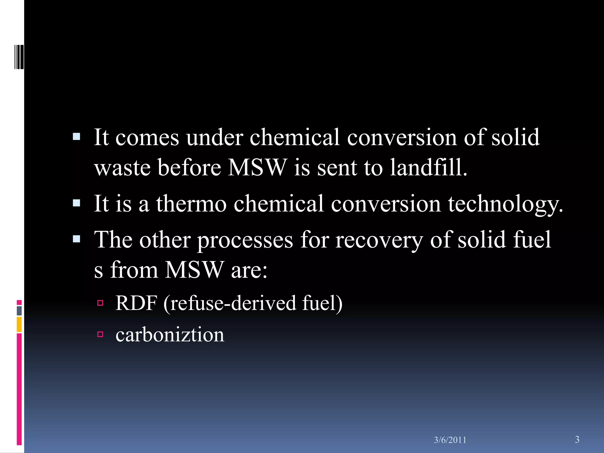 Hydrothermal Treatment Of Solid Waste | PPTX