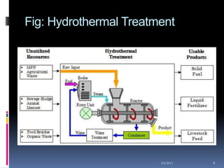 Hydrothermal Treatment Of Solid Waste | PPTX