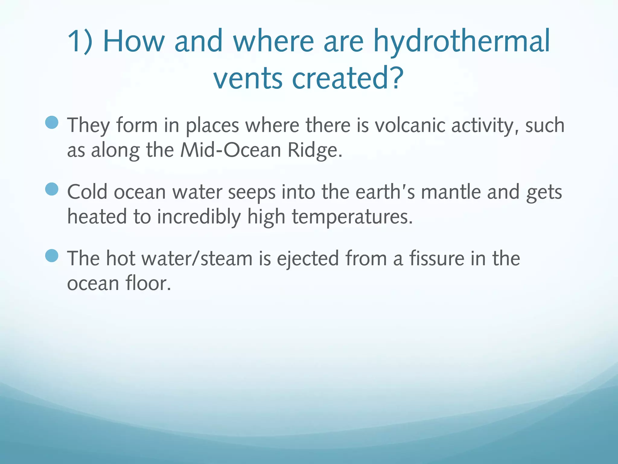 Hydrothermal vents | PPT