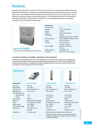 Hydro vision brochure_acousticflowmeasurement_en | PDF