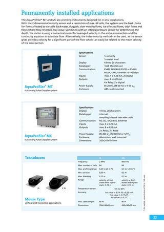 Hydro vision brochure_acousticflowmeasurement_en | PDF