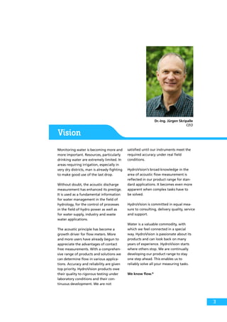 Hydro vision brochure_acousticflowmeasurement_en | PDF