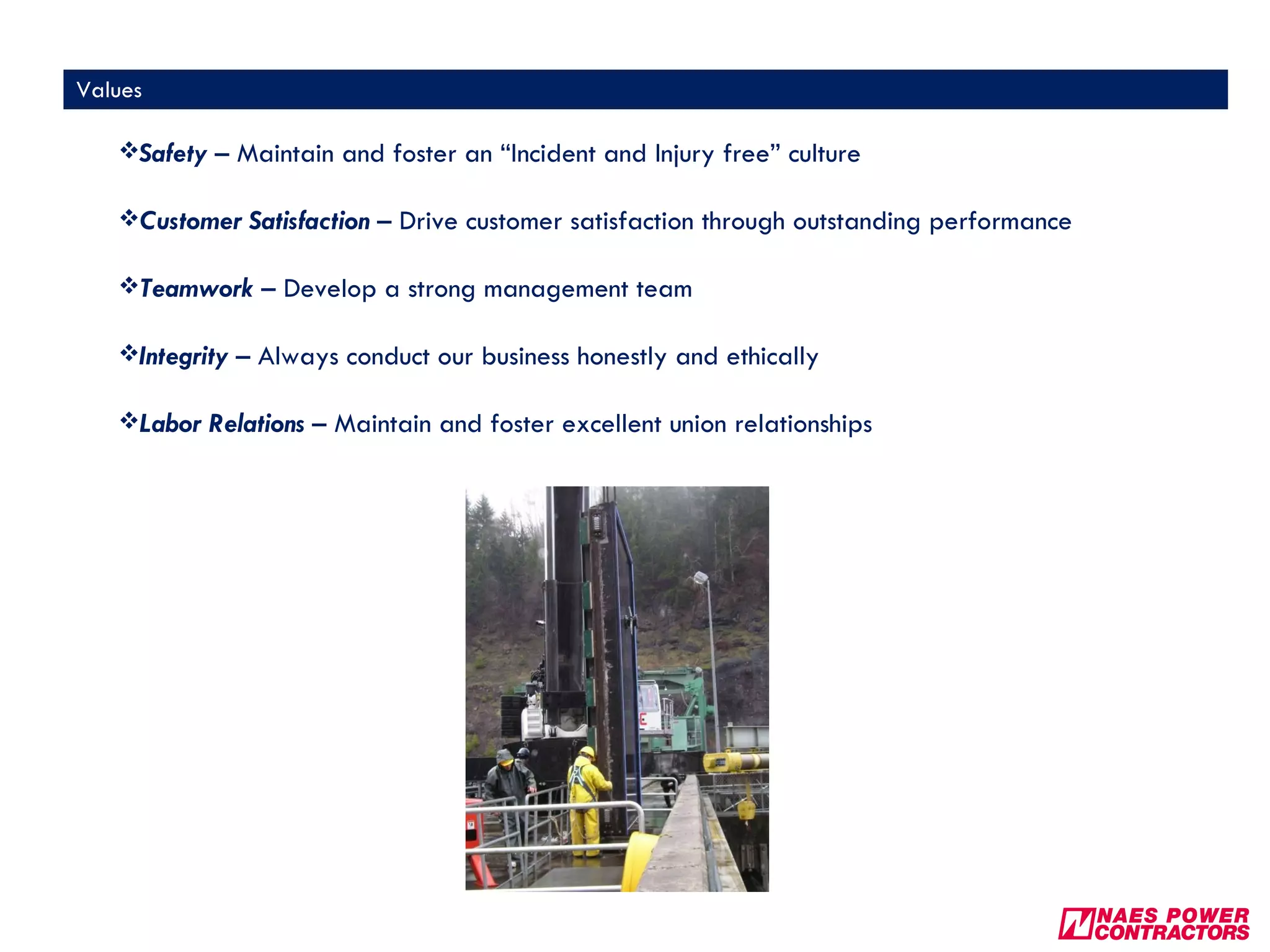 NAES Power Contractors Hydro Services | PPT