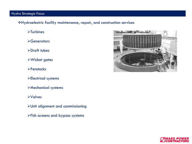 NAES Power Contractors Hydro Services | PPT | Power and Energy Industry ...