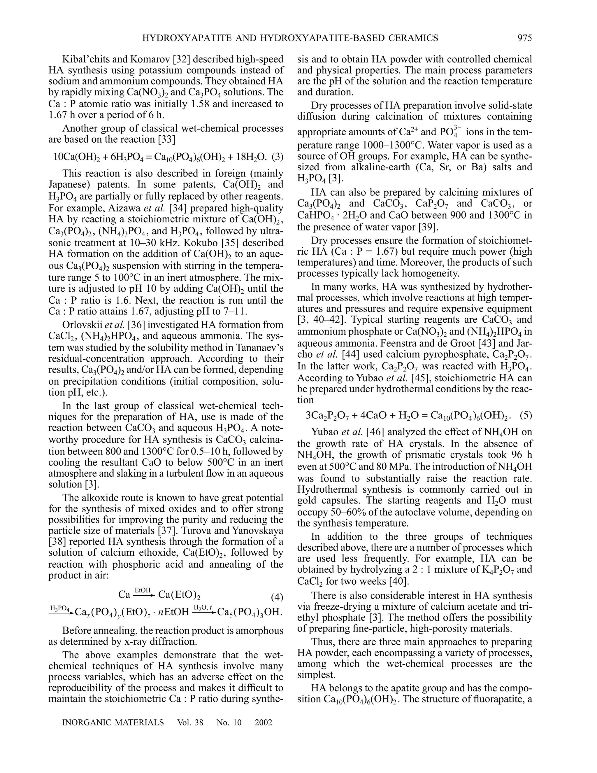 Hydroxyapatite and hydroxyapatite-based_ceramics | PDF