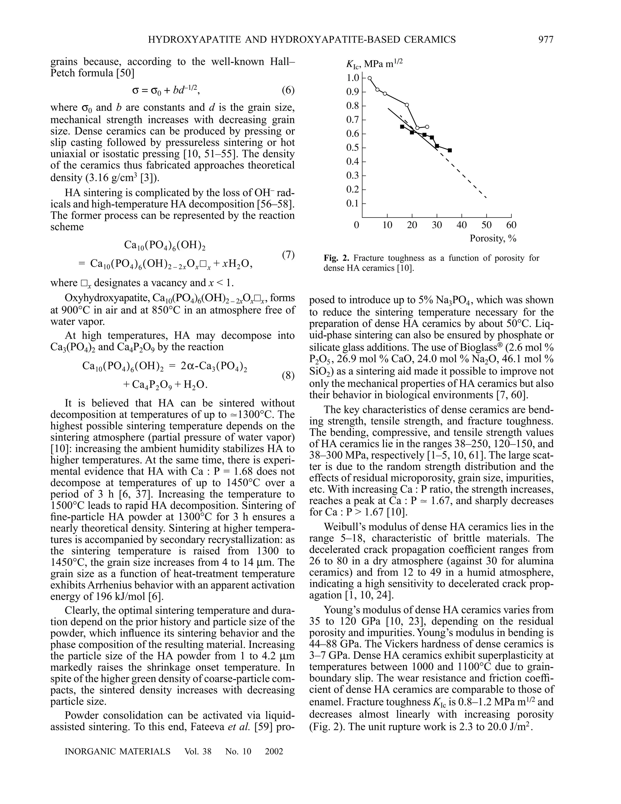 Hydroxyapatite and hydroxyapatite-based_ceramics | PDF