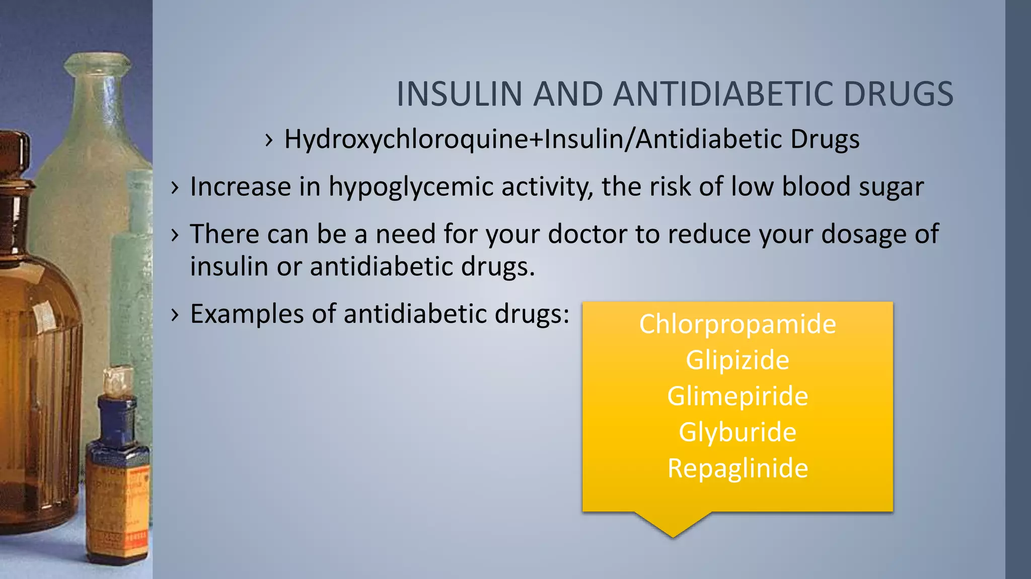 Hydroxychloroquine drug interactions | PPT