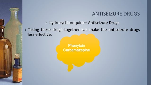 Hydroxychloroquine drug interactions | PPT