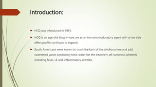 Hydroxychloroquine in Dermatology.pptx