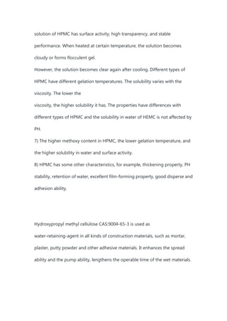 Hydroxypropyl methylcellulose | PDF