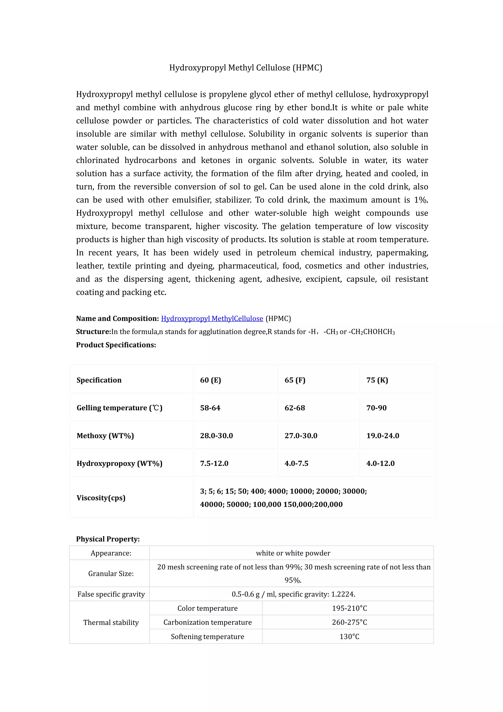Hydroxypropyl methyl cellulose-hpmc-msds | PDF