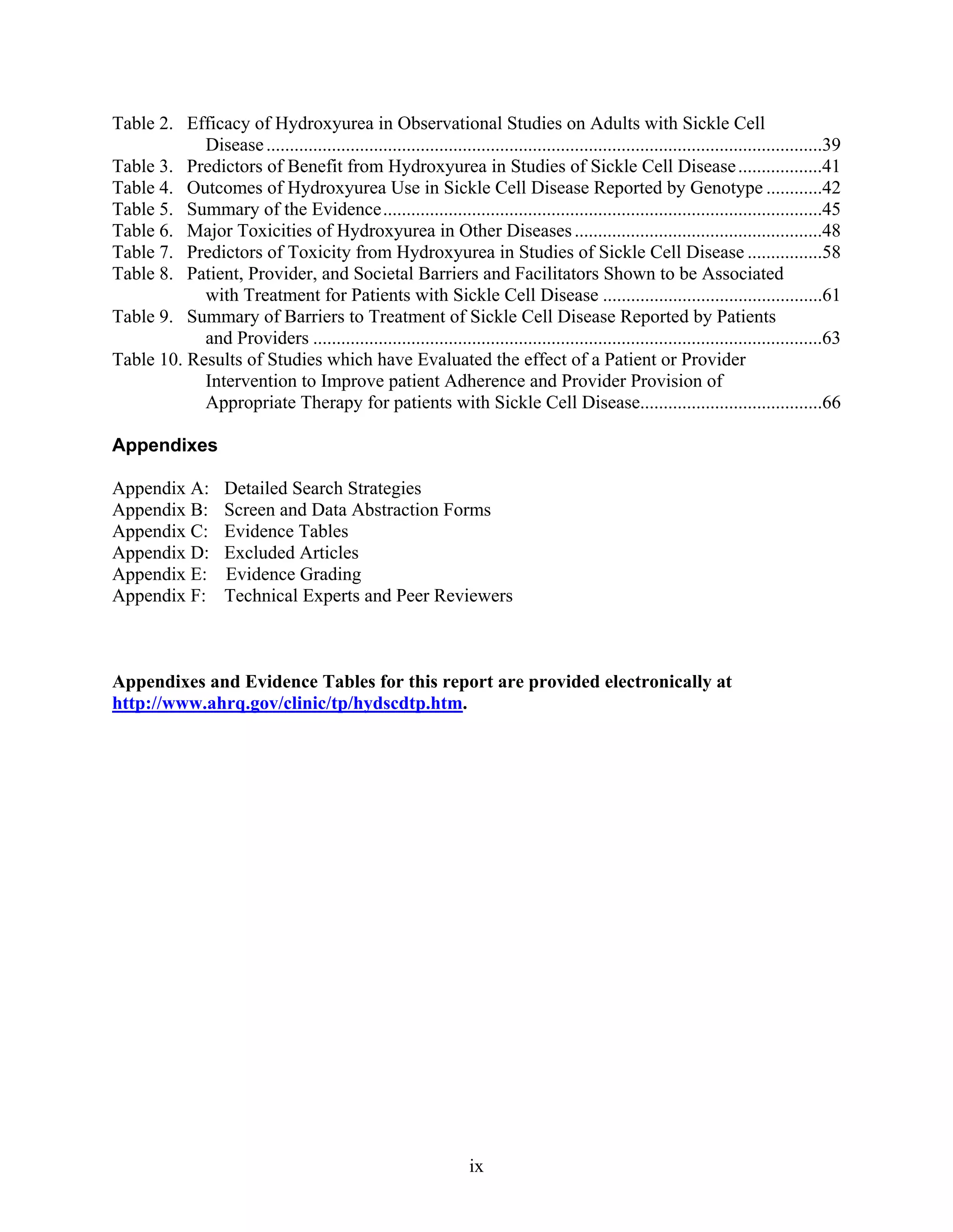 Hydroxyurea for the treatment of sickle cell disease2 | PDF