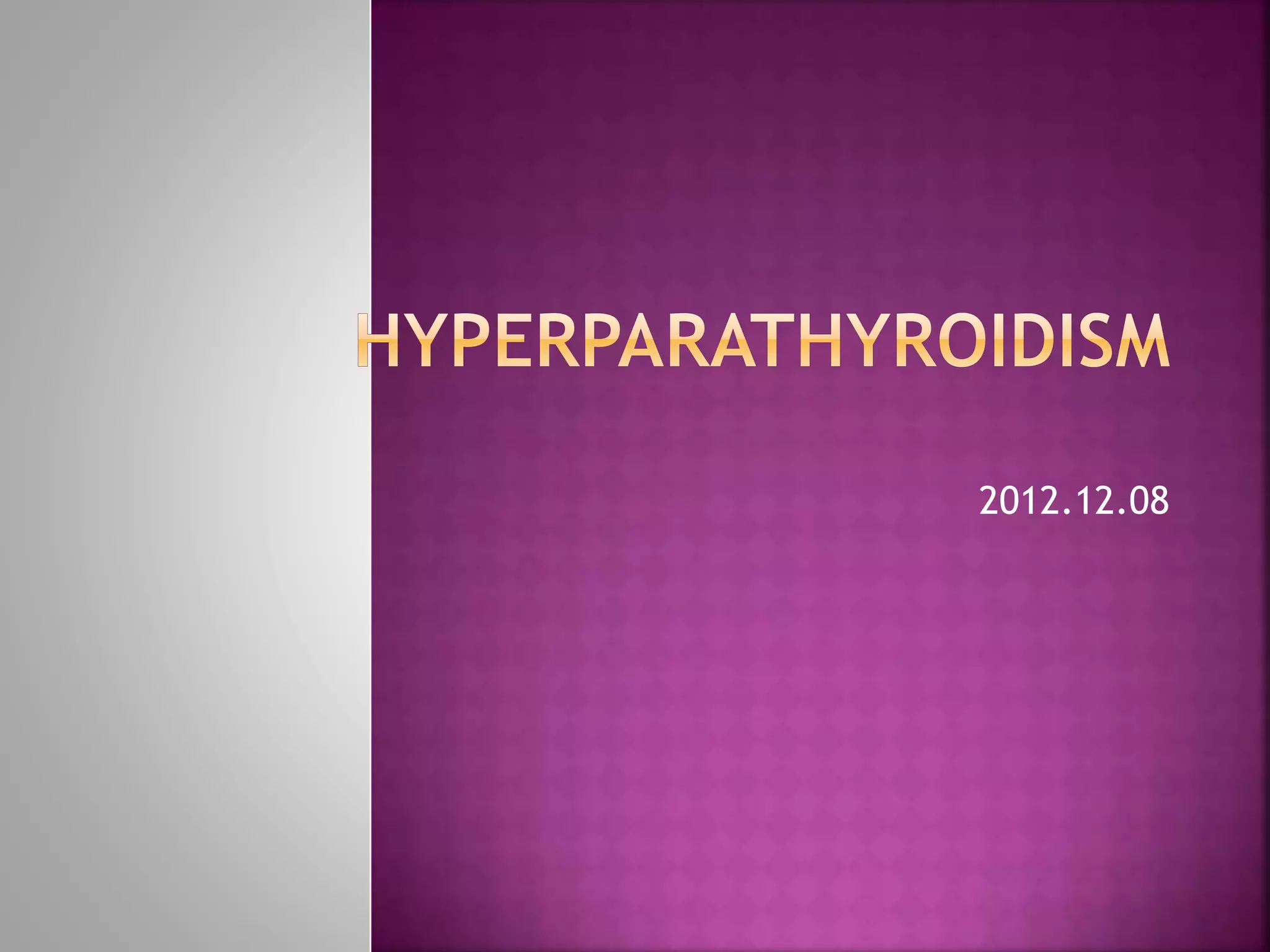 Calcium Regulation by Parathyroid Hormone | PPT