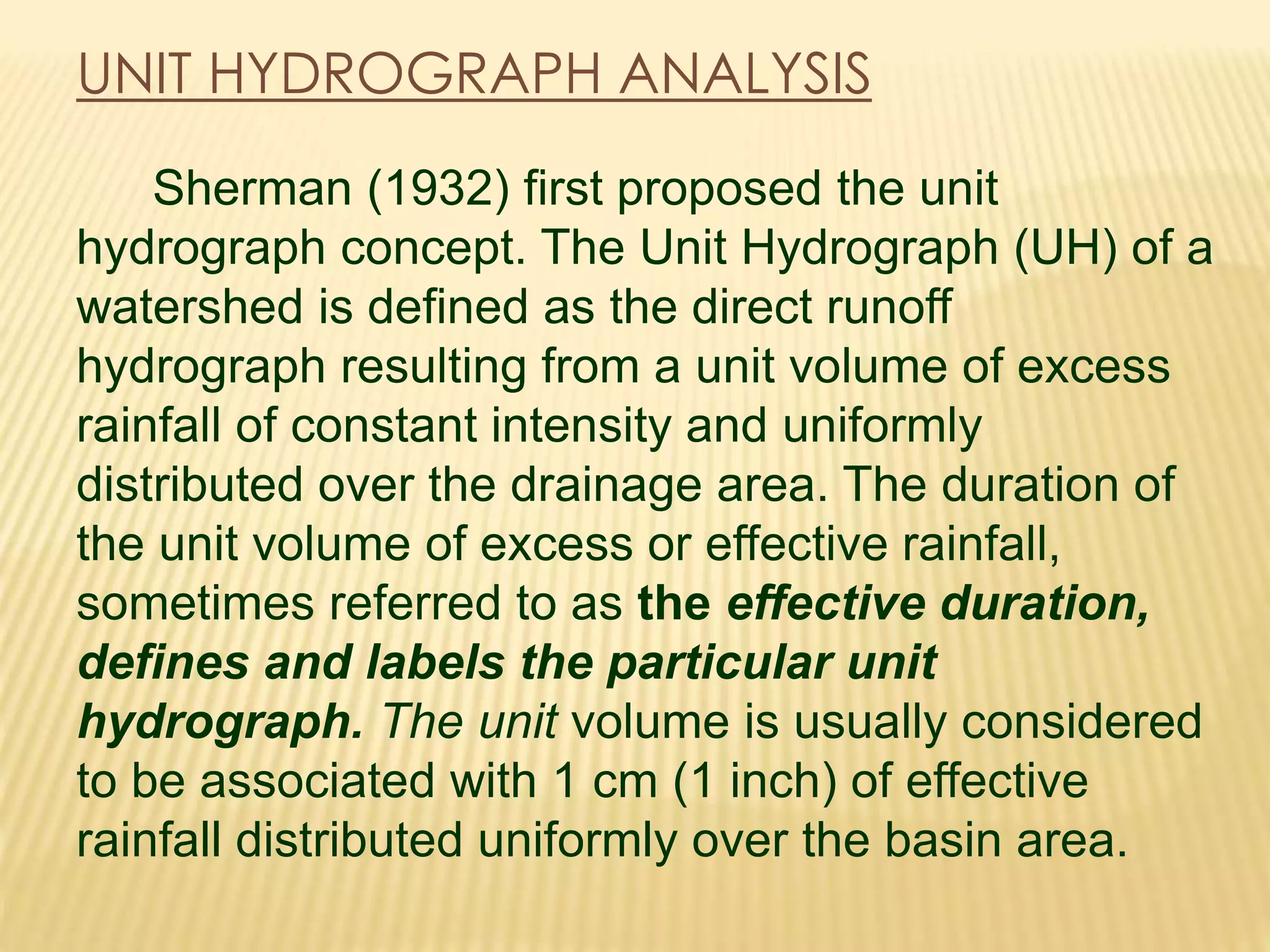 Hyetograph and hydrograph analysis | PPTX