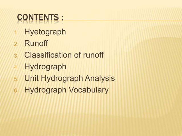 Hyetograph and hydrograph analysis | PPTX | Geography | Science