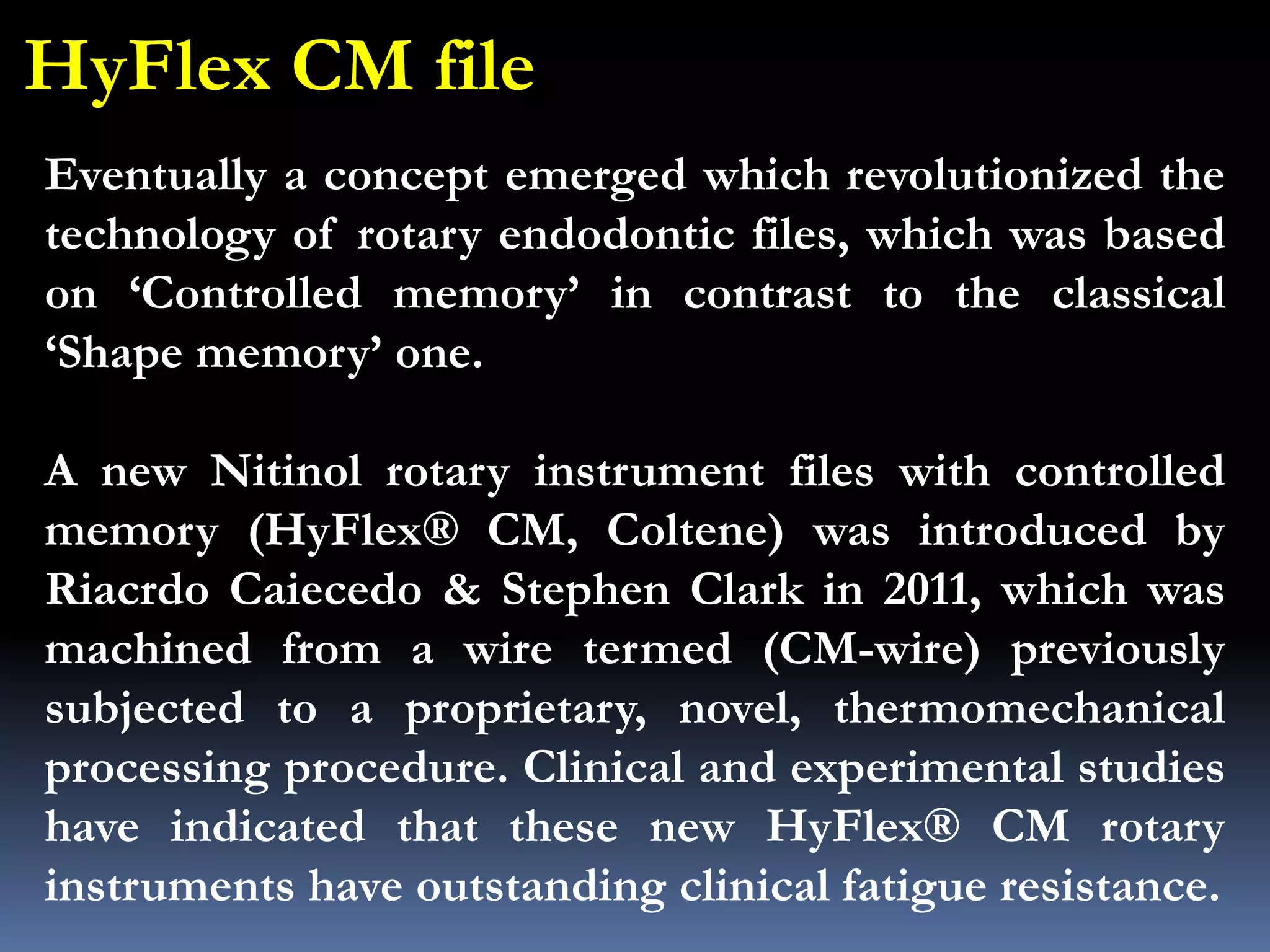 HyFlex CM File | PDF