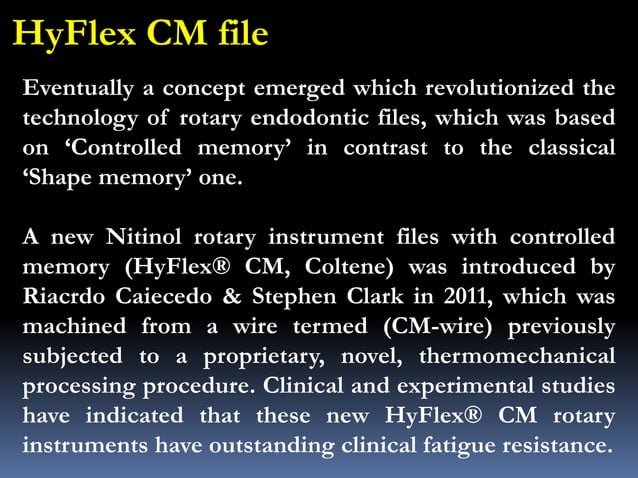 HyFlex CM File | PDF