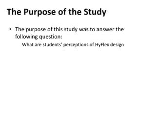 Towards Flexible Learning for Adult Students: HyFlex Design | PDF ...
