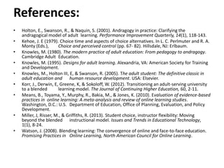 Towards Flexible Learning for Adult Students: HyFlex Design | PPT