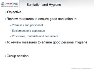 Hygeine and sanitation | PPTX