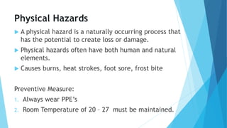 Hygeine & safety training | PPTX