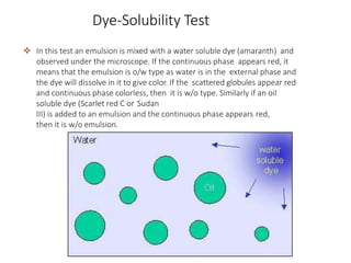 theory of emulsions, their description, instability | PPT