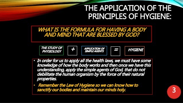 Principles of Hygiene 3
