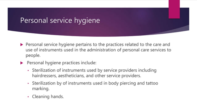 Hygiene | PPT