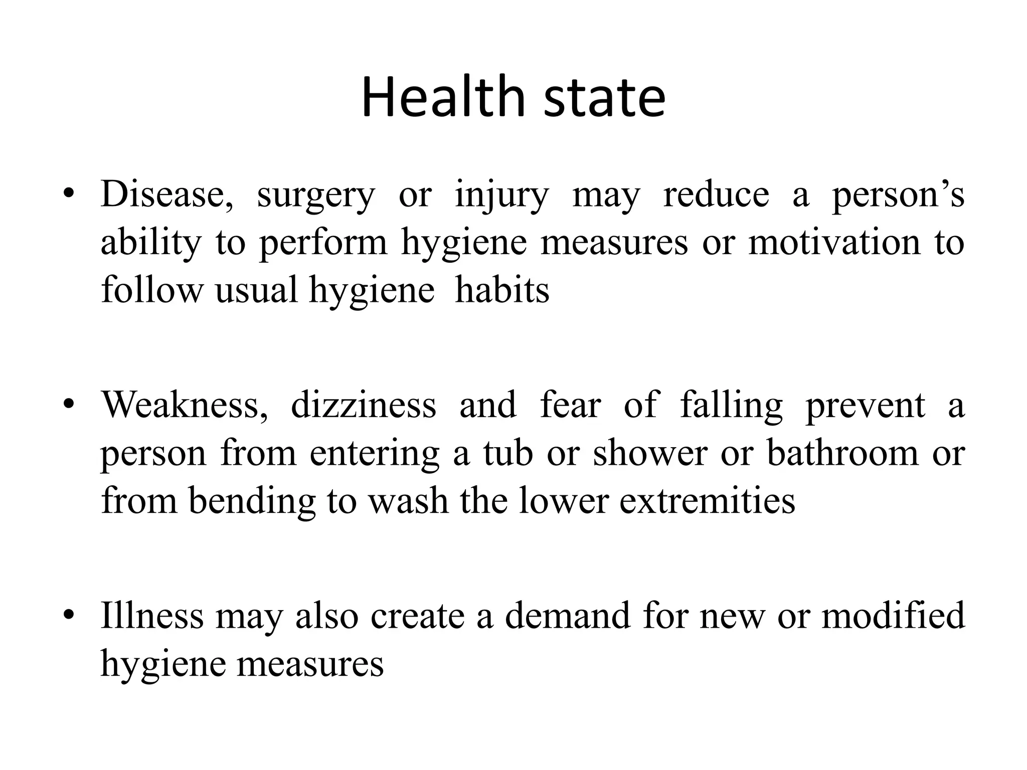 Factors Affecting Personal Hygiene, Fundamental of Nursing | PPTX