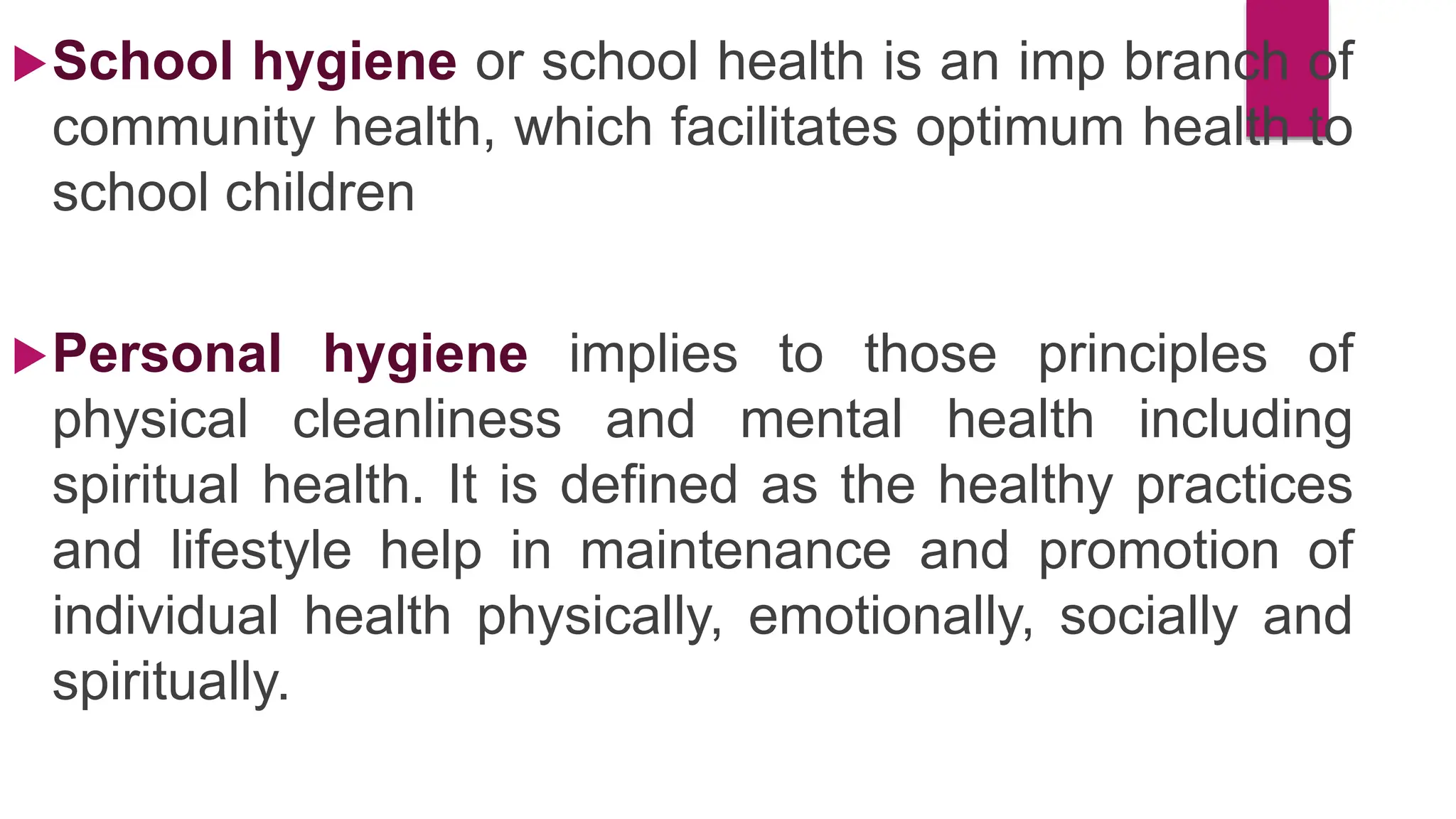 Hygiene.ppt for 2nd semester bsc nursing | PPTX