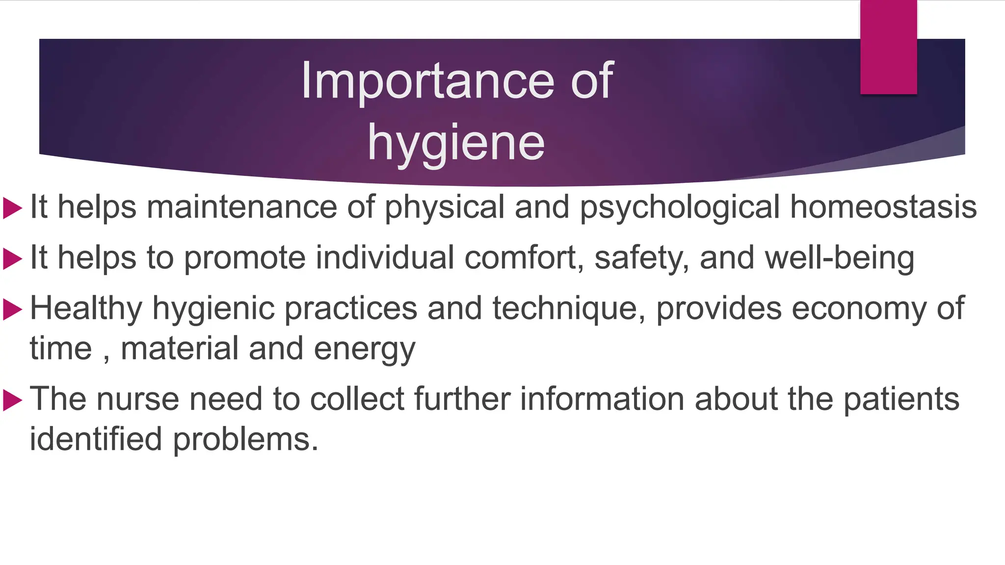 Hygiene.ppt for 2nd semester bsc nursing | PPTX