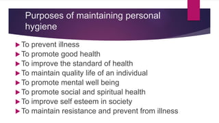 Hygiene.ppt for 2nd semester bsc nursing | PPTX