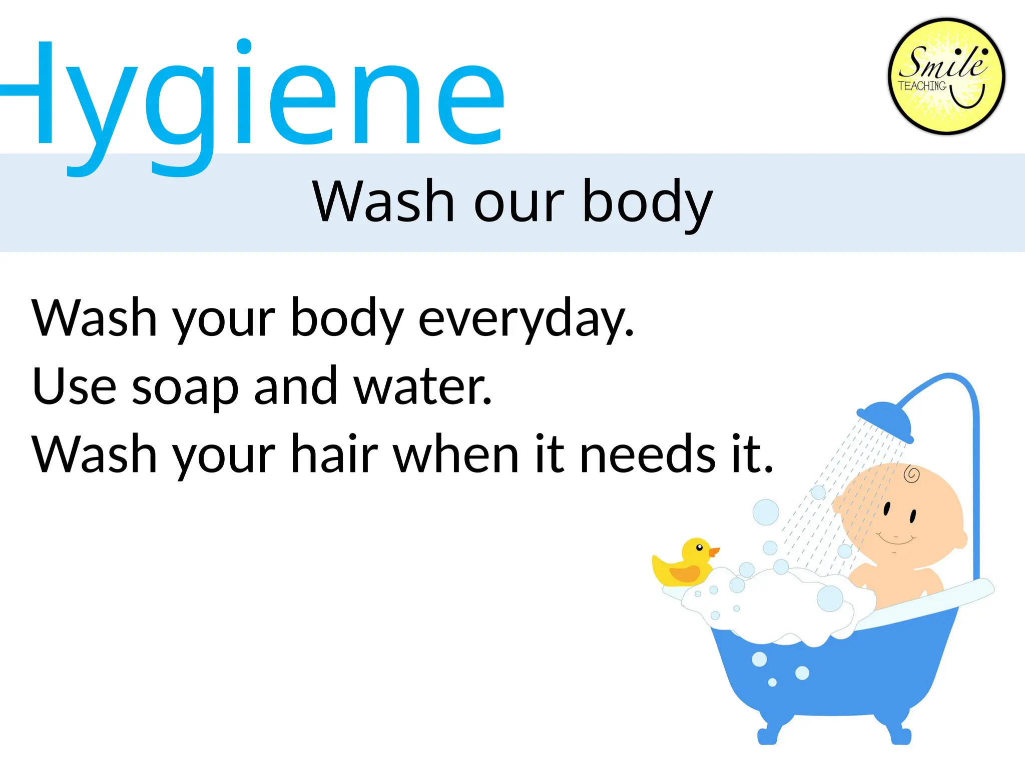 Personal Hygiene for Kids a power point lesson for kids to understand ...