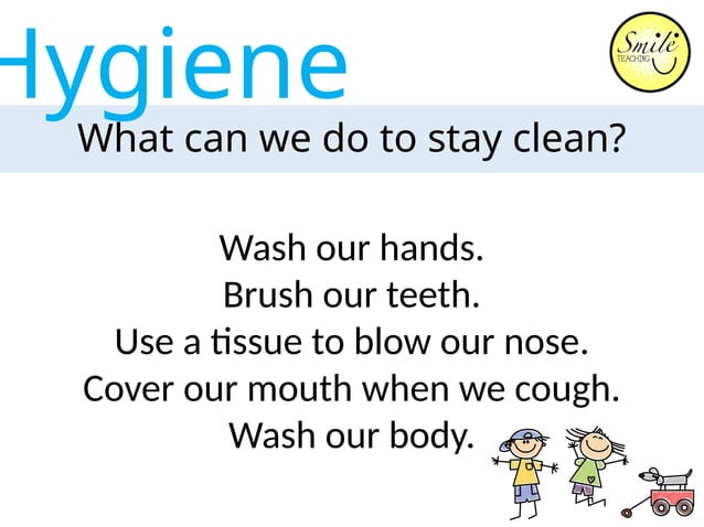 Personal Hygiene for Kids a power point lesson for kids to understand ...