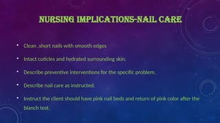 FUNDAMENTALS OF NURSING PERSONAL HYGIENE | PPT