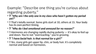 Puberty and menstrual hygiene.pptx...... | PPTX