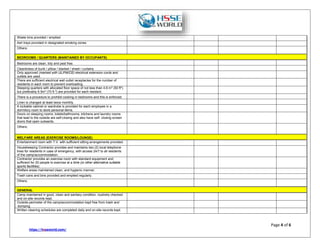 Food Sanitation Inspection Checklist
