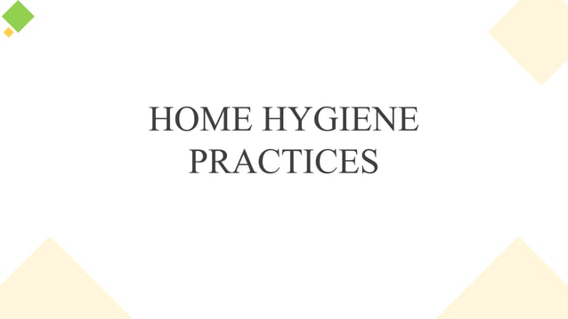 Hygiene and Sanitation (ROTCU Guide) | PPTX | Bath and Shower ...