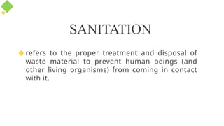 Hygiene and Sanitation (ROTCU Guide) | PPTX