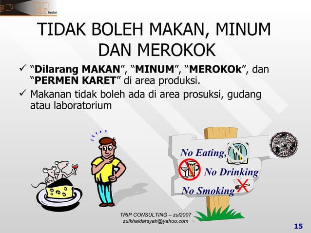 Hygiene Personil : salah satu modul GMP | PPT